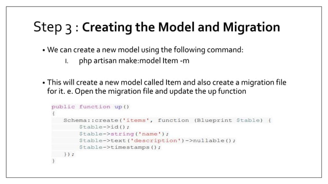Crud Presentation Of Laravel Applicationpptx Databases Computer