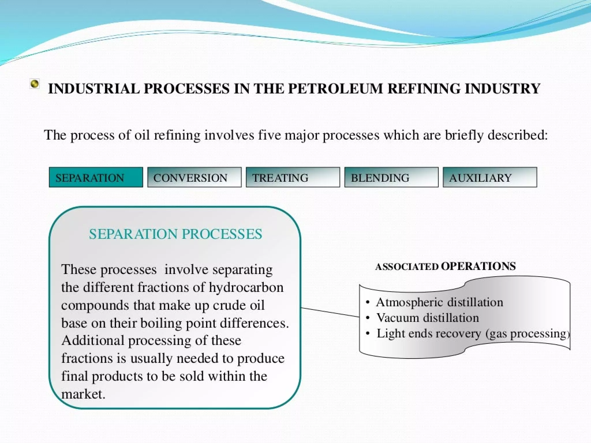 crude oil process.pdf | Chemistry | Science