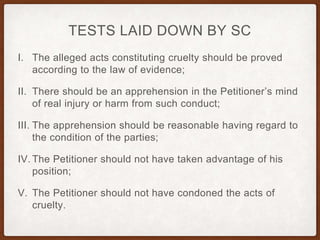 Cruelty - Ground for Divorce | PPT