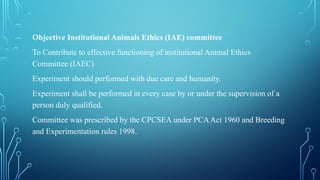 Pharmaceutical Jurisprudence - Cruelty to animal act.pptx