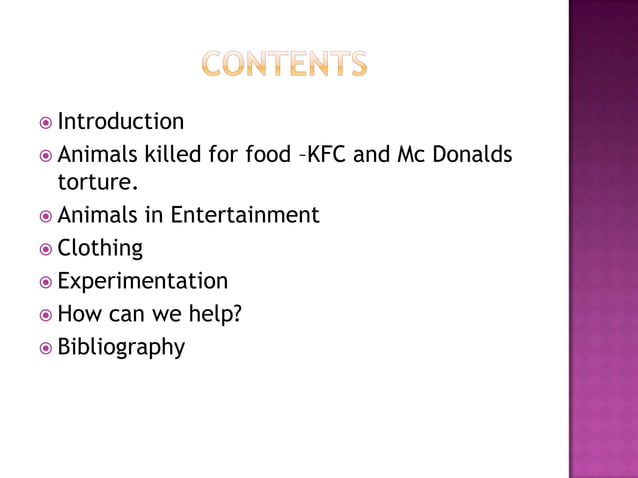 Cruelty to animals | PPTX