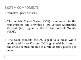 Cruise control & Adaptive Cruise Control | PDF