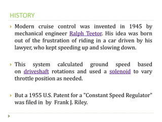 Cruise control & Adaptive Cruise Control | PDF