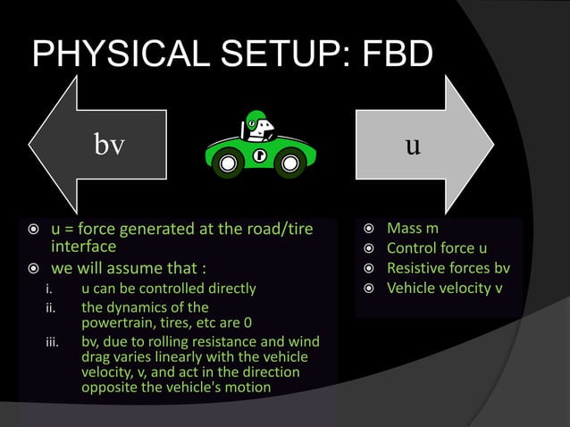 Cruise Control Simulation Using Matlab Ppt
