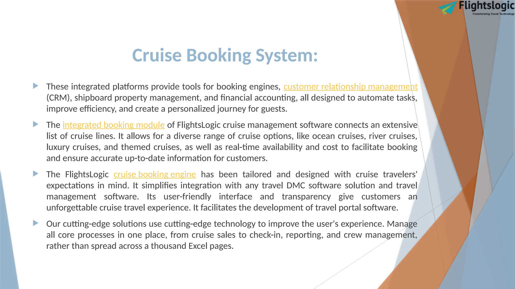 Cruise Management Software | Cruise Booking System | PPTX