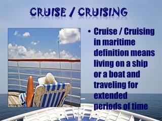 CRUISE OPERATIONS MANAGEMENT | PPT