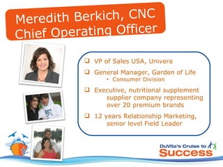 DuVita's CRUISE to SUCCESS- Presenters & Presentations | PPT