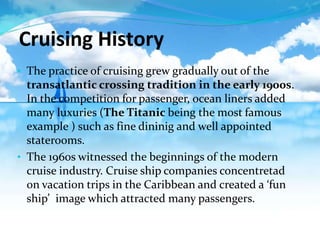 Cruise ships / Yolcu Gemileri | PPTX
