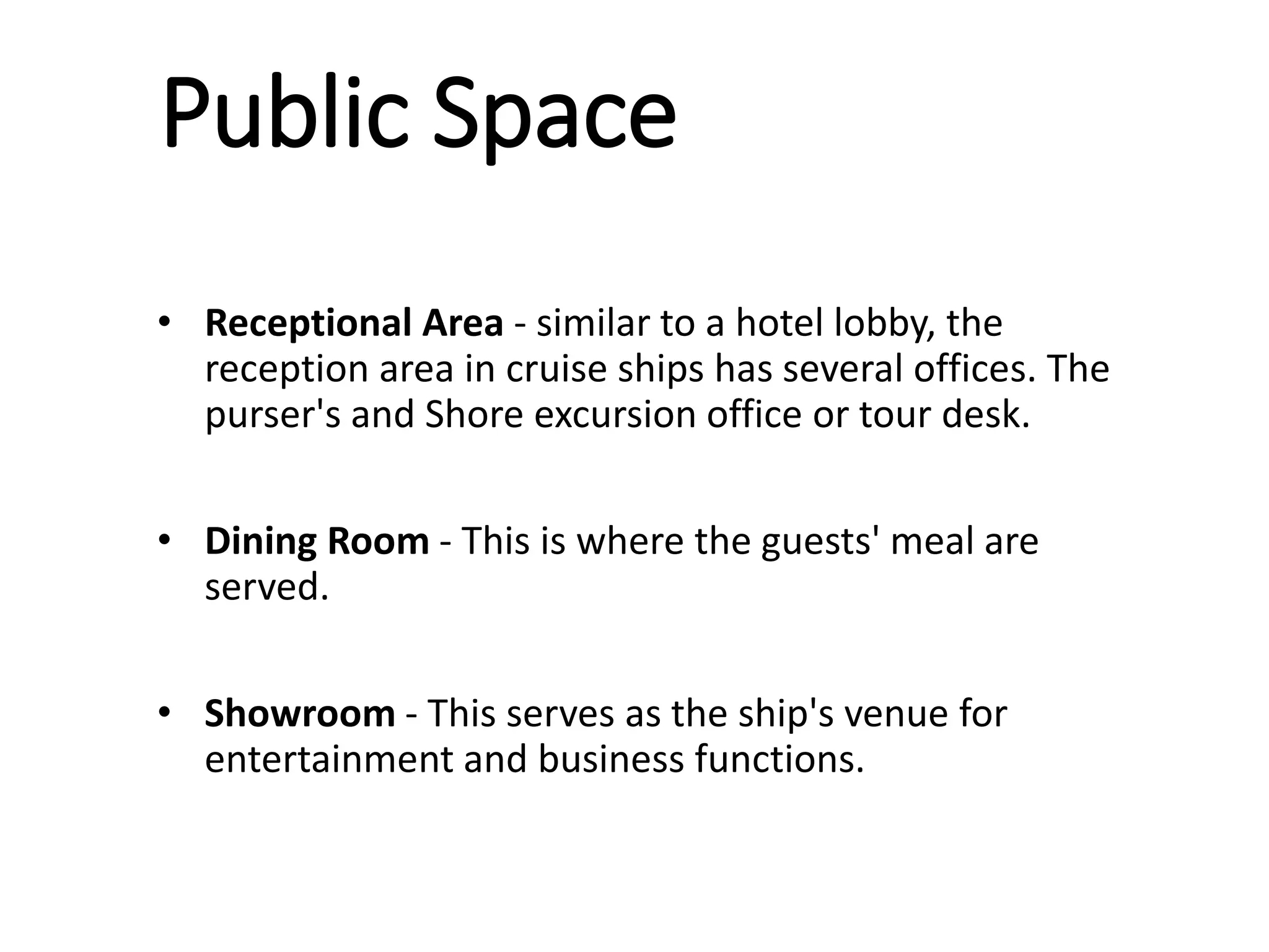 Cruise Ship Facilities | PPTX