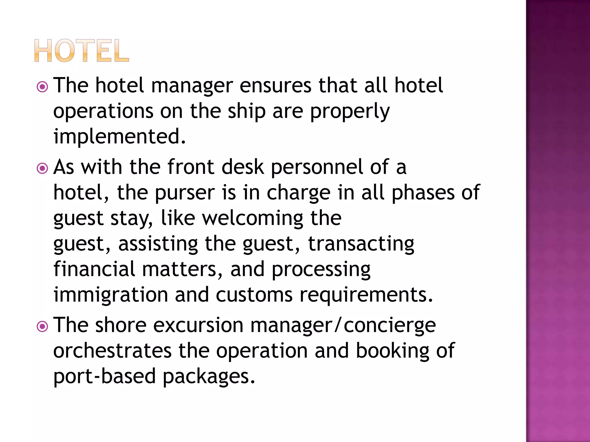 Cruise ship industry | PPTX