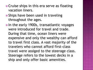 Cruise ship industry | PPTX