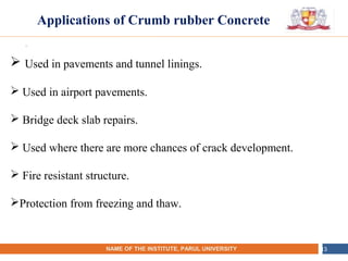 Crumb rubber and nylon fibers | PPT