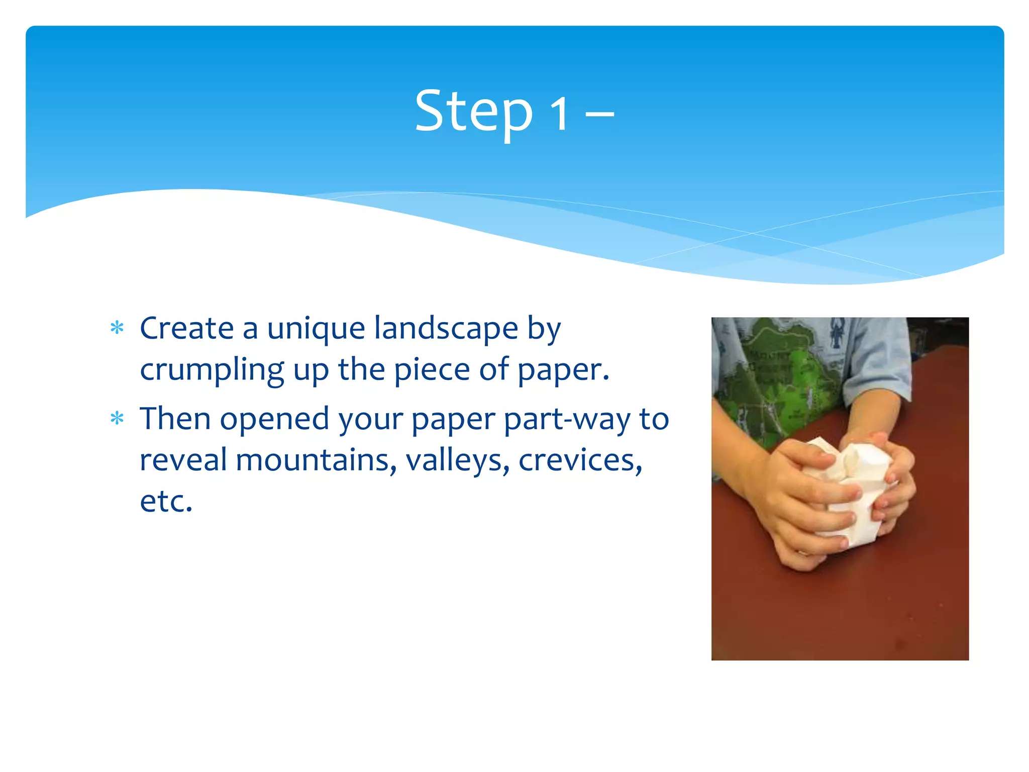 Crumpled Paper Watersheds | PPTX