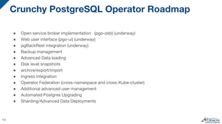 PostgreSQL-as-a-Service with Crunchy PostgreSQL for PKS | PPT