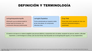 EXPOSICION SOBRE CRUP, LARINGITIS Y SUS TRATAMIENTOS | PPTX