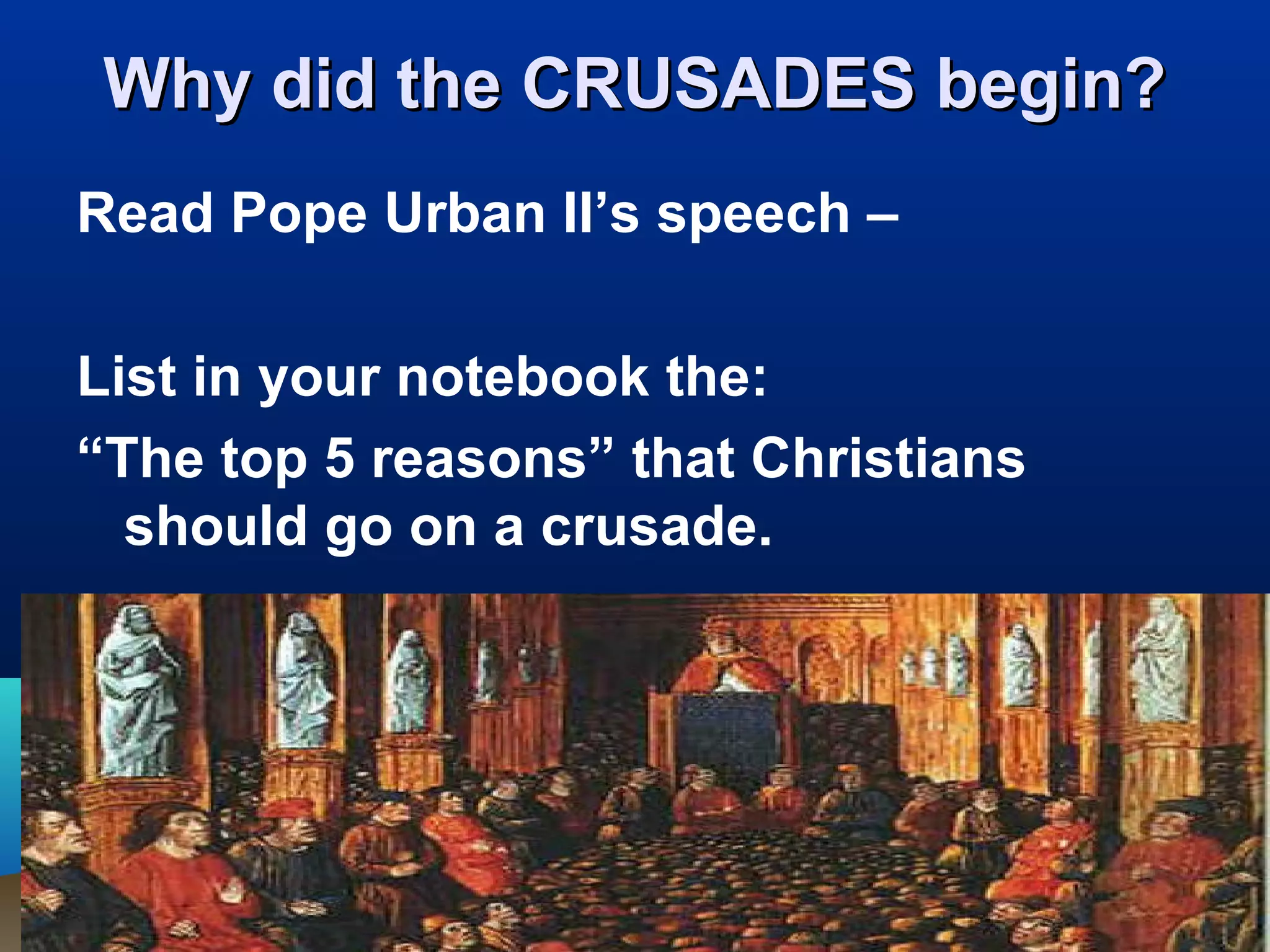 Crusades - Brief Look & Source analysis | PPT