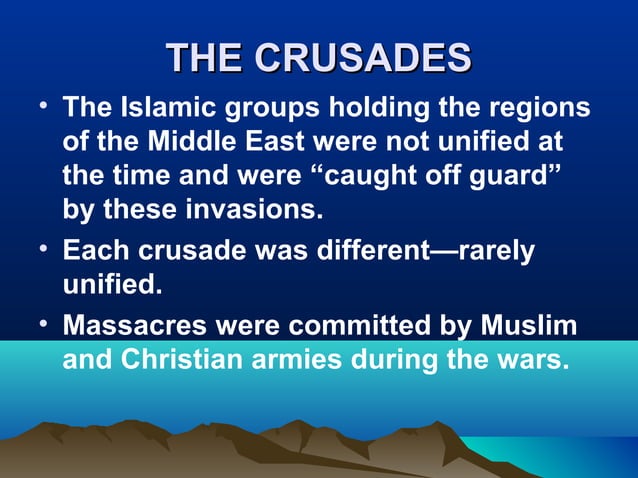 Crusades - Brief Look & Source analysis | PPT | Christianity | Religion ...