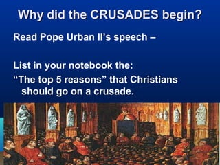 Crusades - Brief Look & Source analysis | PPT