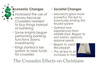 Crusades and its Effects PPT | PPT