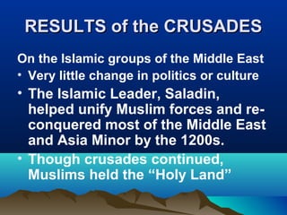 Crusades overview&results | PPT