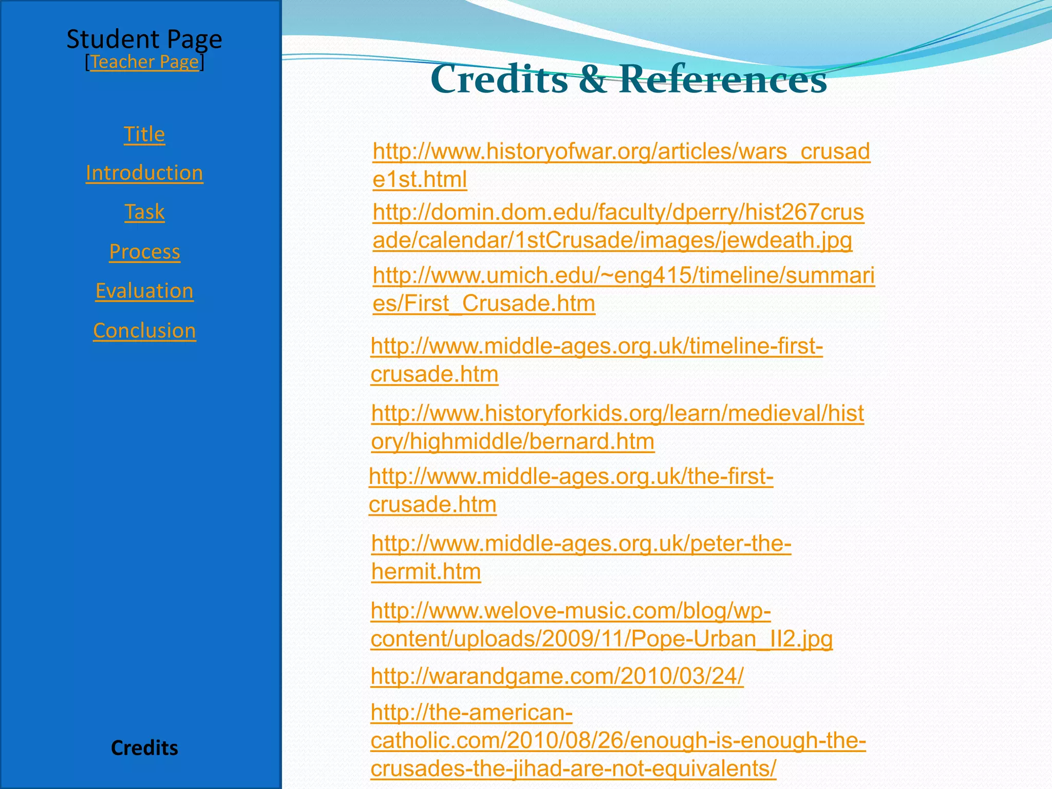 Crusades webquest 2 | PPTX