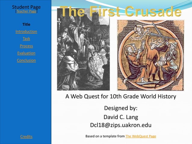 Crusades webquest 2 | PPTX