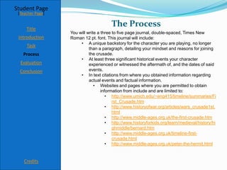 Crusades webquest 2 | PPTX