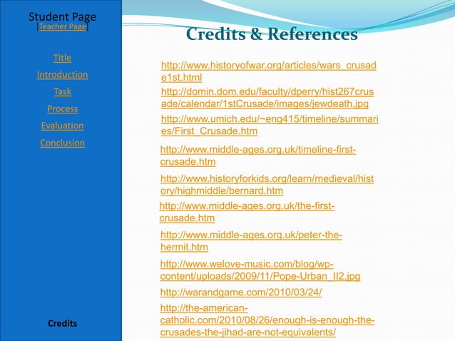Crusades webquest 2 | PPTX