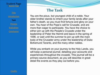 Crusades webquest 2 (2) | PPTX