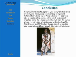 Crusades webquest 2 (2) | PPTX | Christianity | Religion & Spirituality