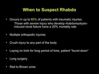 Crush injury-rhabdomyolysis | PPT