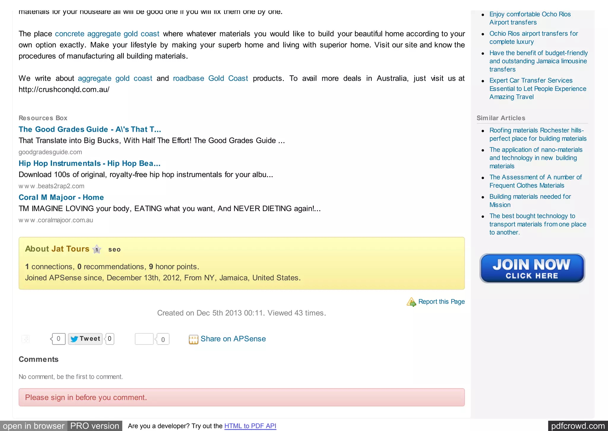 Screening concrete Gold Coast | PDF