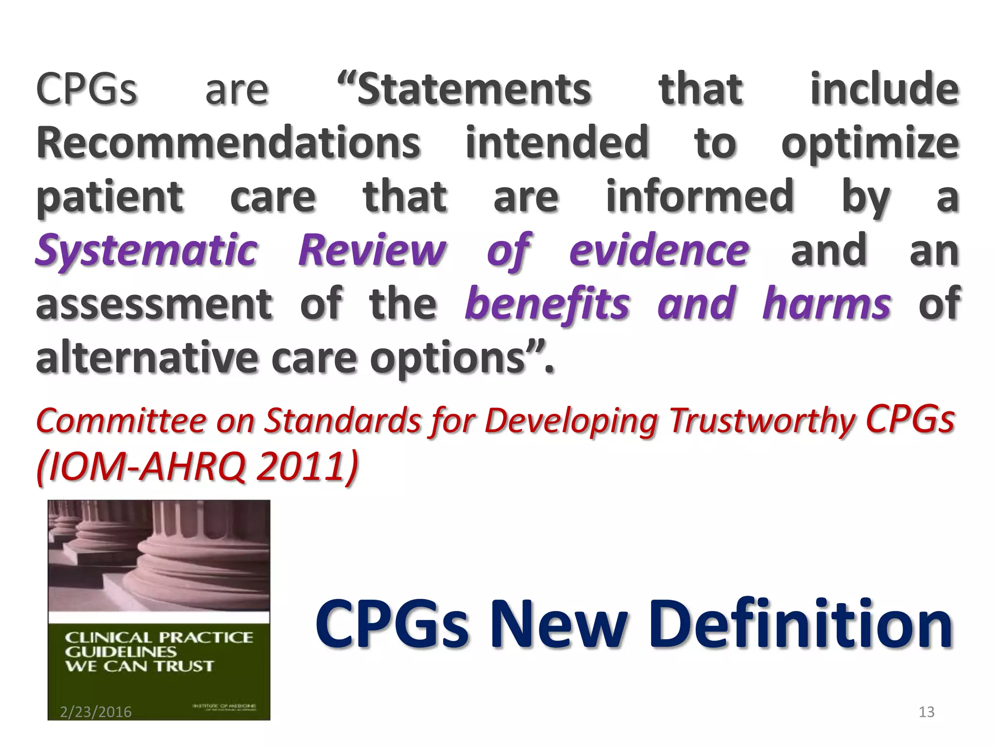 Evidence-Based Clinical Practice Guidelines for Physical and ...