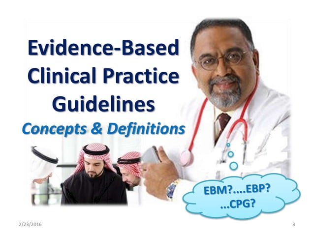 Evidence-Based Clinical Practice Guidelines for Physical and ...