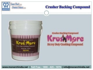 Crusher backing compound | PPTX