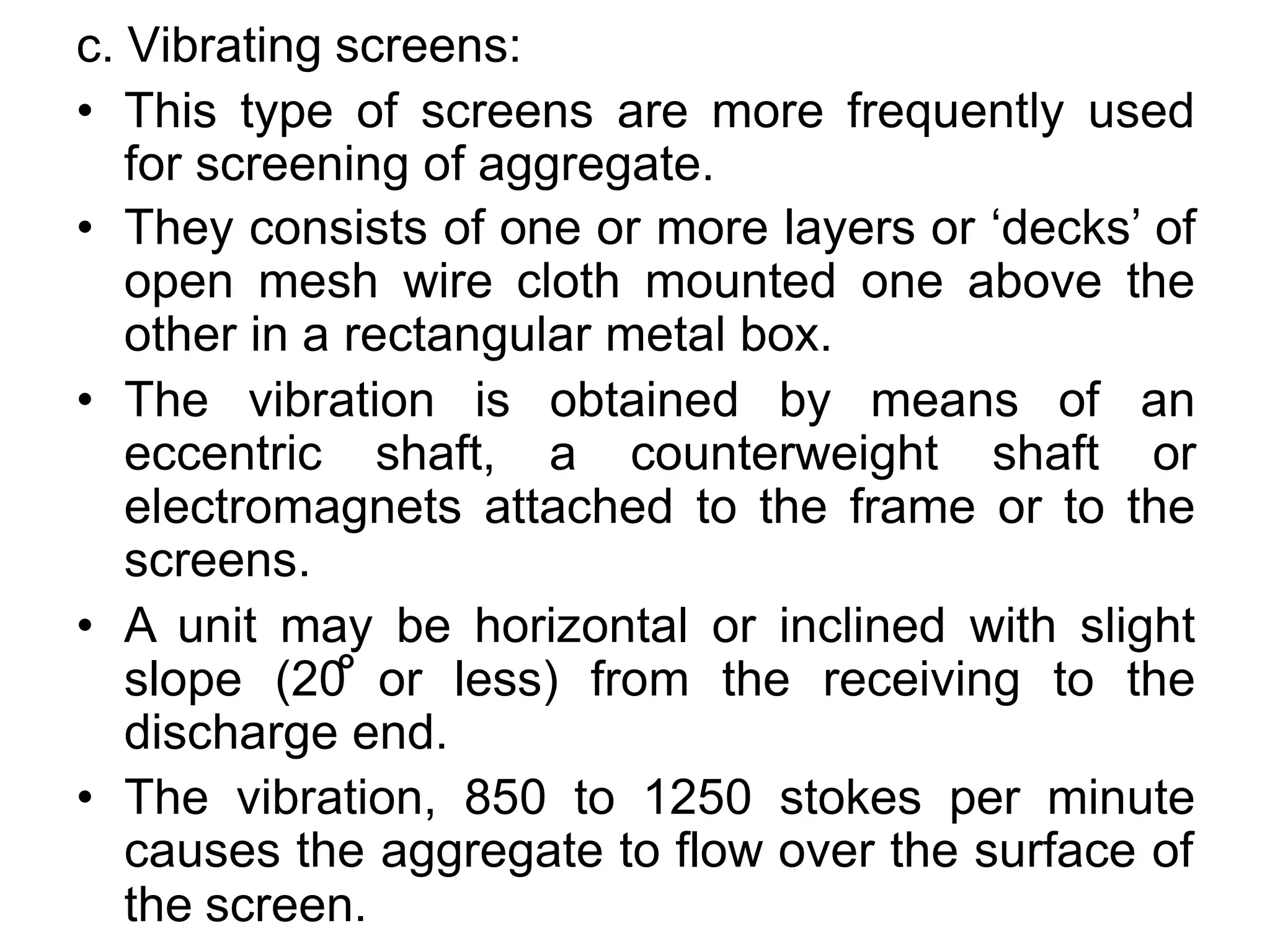 Crushers to screens in aggregate production | PPTX