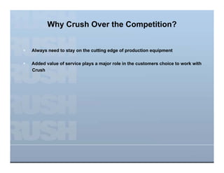 Crush Presentation | PPT