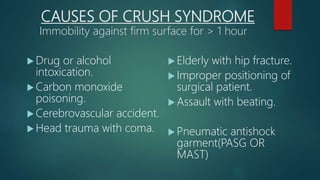 Crush syndrome - Dr Bipul Borthakur | PPTX