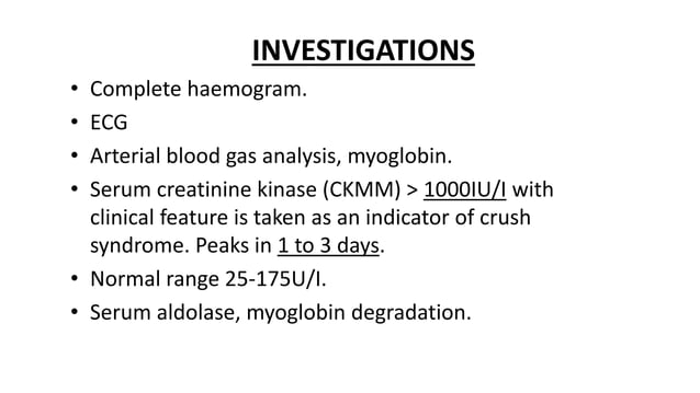 Crush syndrome PPT | PPTX | First Aid | Injuries