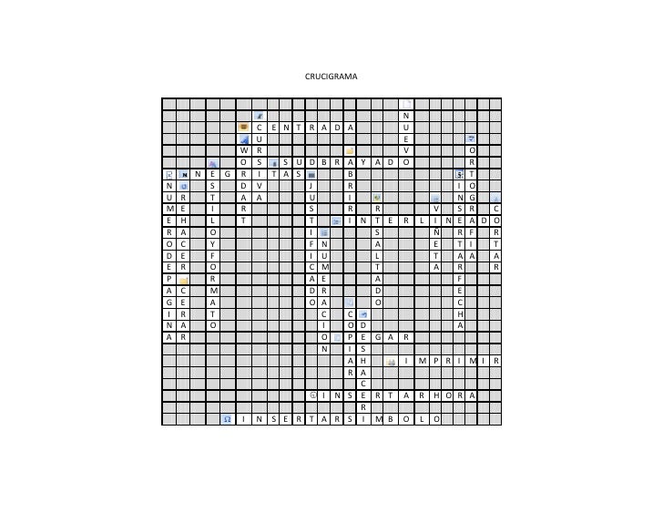Crusigrama de word
