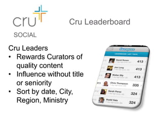 Cru social web tool | PPTX