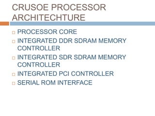 Crusoe processor | PPTX