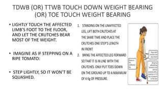 Dr. Wagdy Samaan WALKING BY USING CRUTCHES | PPTX | Physical Therapy ...