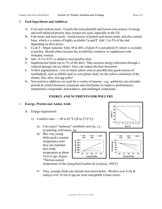 Poultry nutrition and feeding | PDF