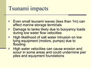 Infrastructure Protection from Extreme Natural Hazards: Marine oil terminals | PPT