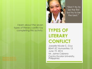 Types of Literary Conflit | PPTX