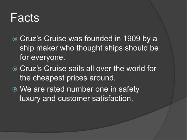 Cruz’s cruise | PPT