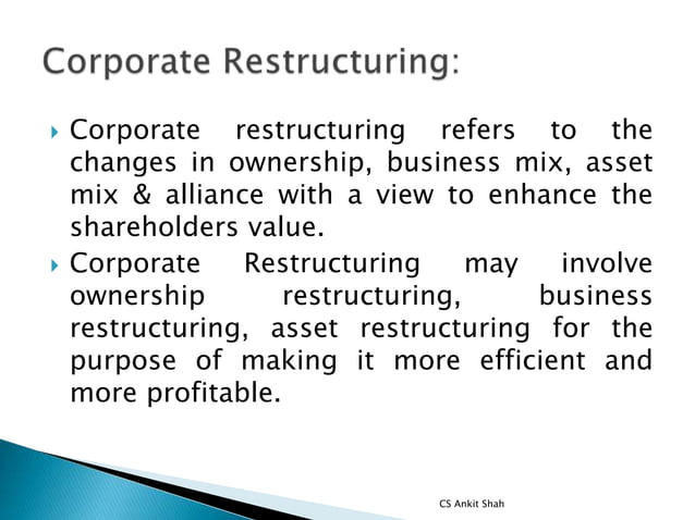 CORPORATE RESTRUCTURING PPT FOR MANAGEMENT.pptx