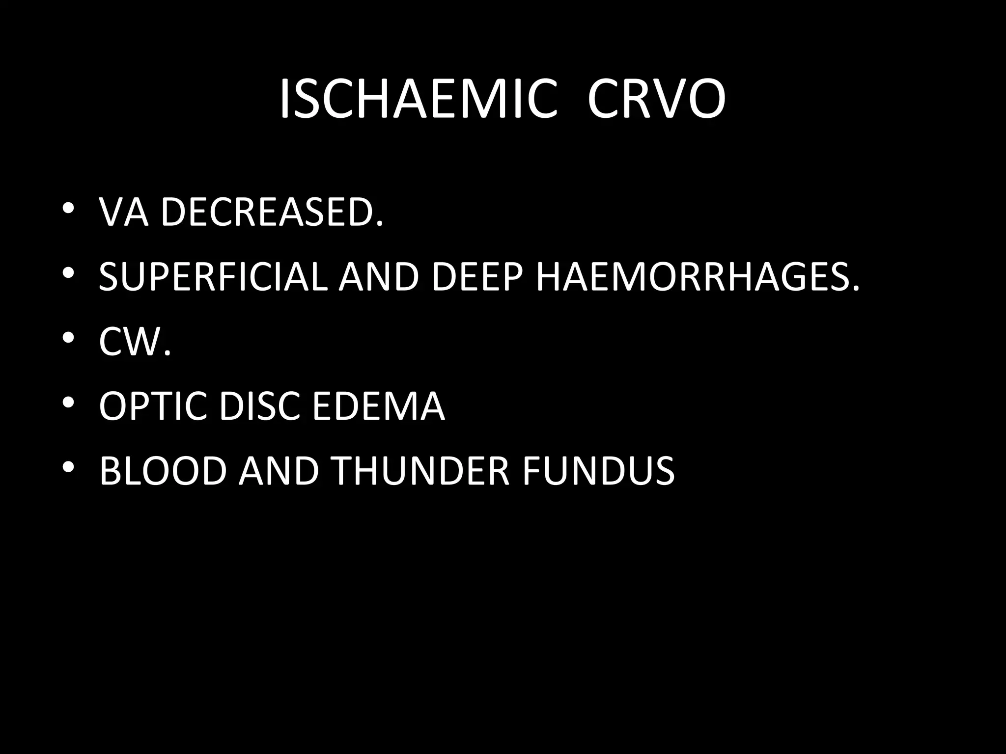 CRVO and CRAO -JUST BASIC ! | PPT