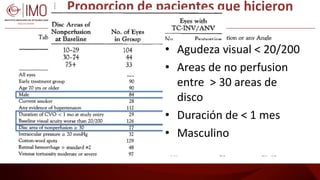 Oclusiones venosas retinianas - Retinal vein occlusion | PDF